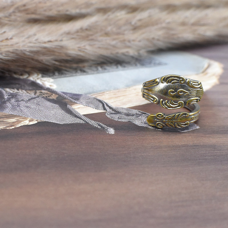 vintage”silver bend” ring – nouvelle